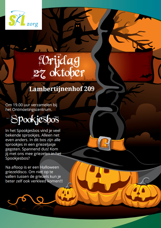 Halloween - activiteit bij S&L Zorg in Roosendaal en Bergen op Zoom
